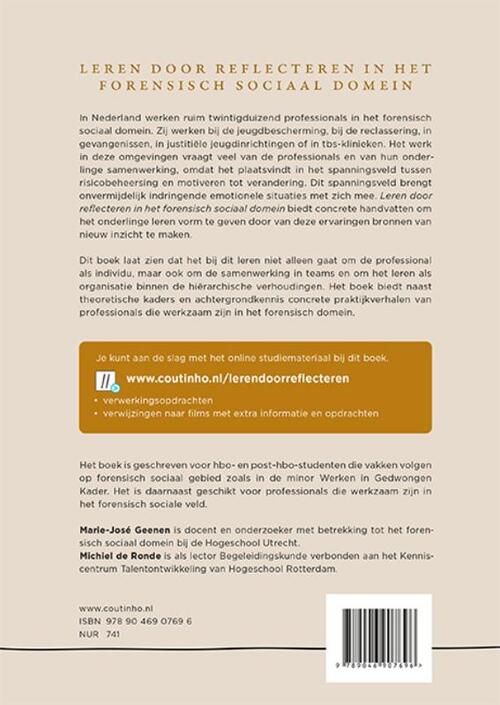 Leren door reflecteren in het forensisch sociaal domein, Marie-José ...