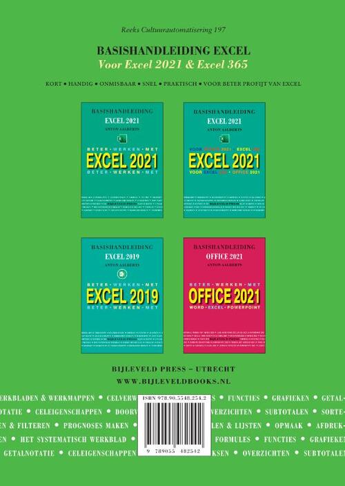 Basishandleiding Excel, Anton Aalberts | Boek | 9789055482832 | ReadShop