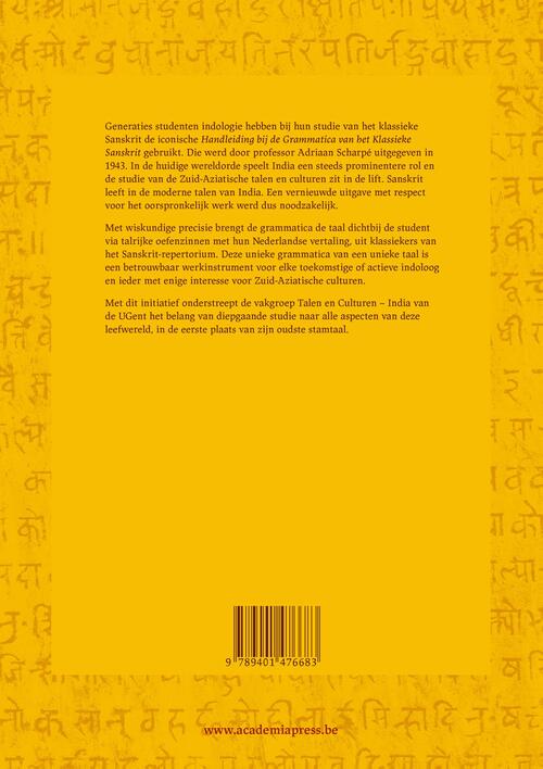 Grammatica van het klassieke Sanskrit, Adriaan Scharpé, Jan Gerris, Eva ...