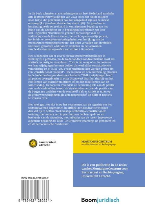 Constitutionele verandering in Nederland?, Boom Juridisch | Boek | 9789462128262 | ReadShop